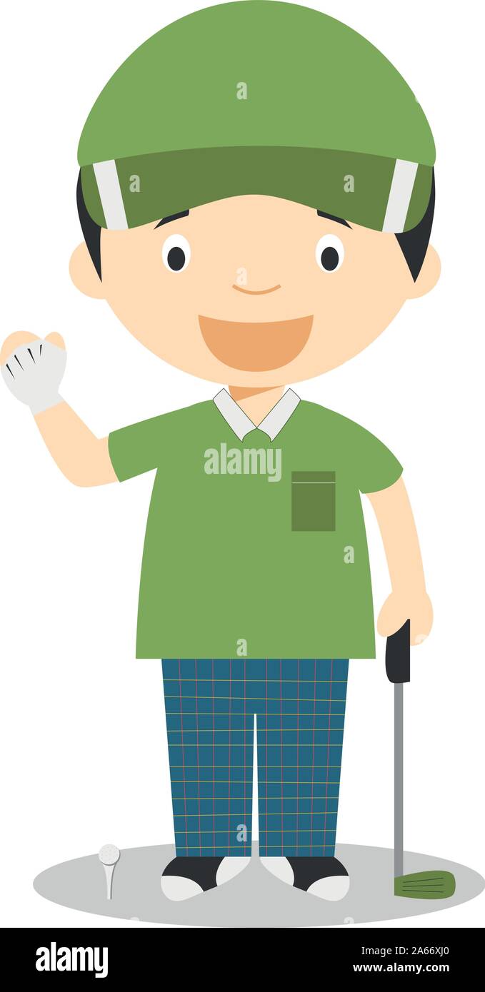 Golf player artwork Stock Vector Images - Alamy