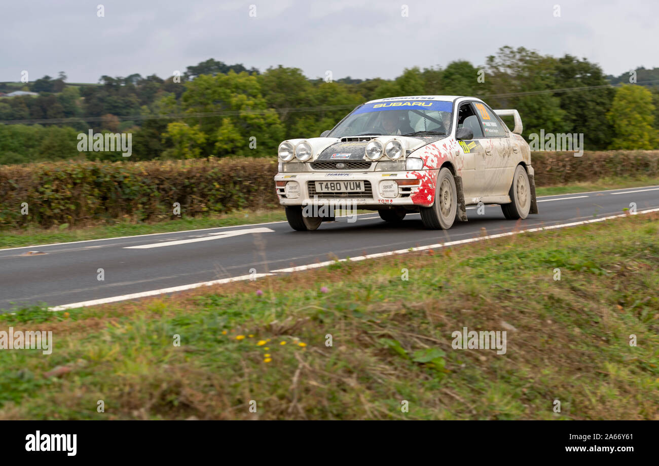 Car 228, Driver Mark Thomas, Co Driver Robert Impey, Wales GB Rally in ...