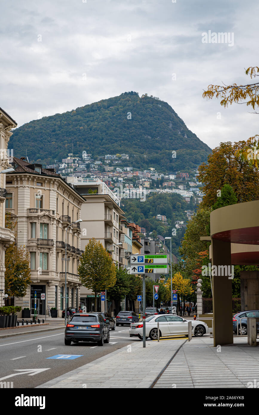 Lugano lake swiss city switzerland hi-res stock photography and images ...