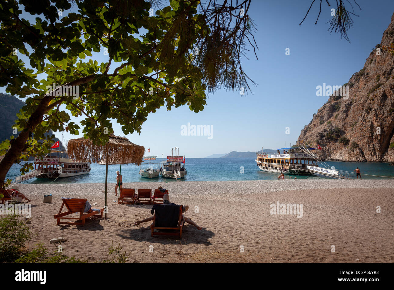 Butterfly Valley near Fethiye in Turkey Stock Photo - Alamy