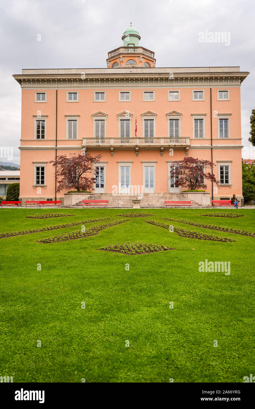 Villa Ciani, Lugano in Switzerland in October Stock Photo - Alamy