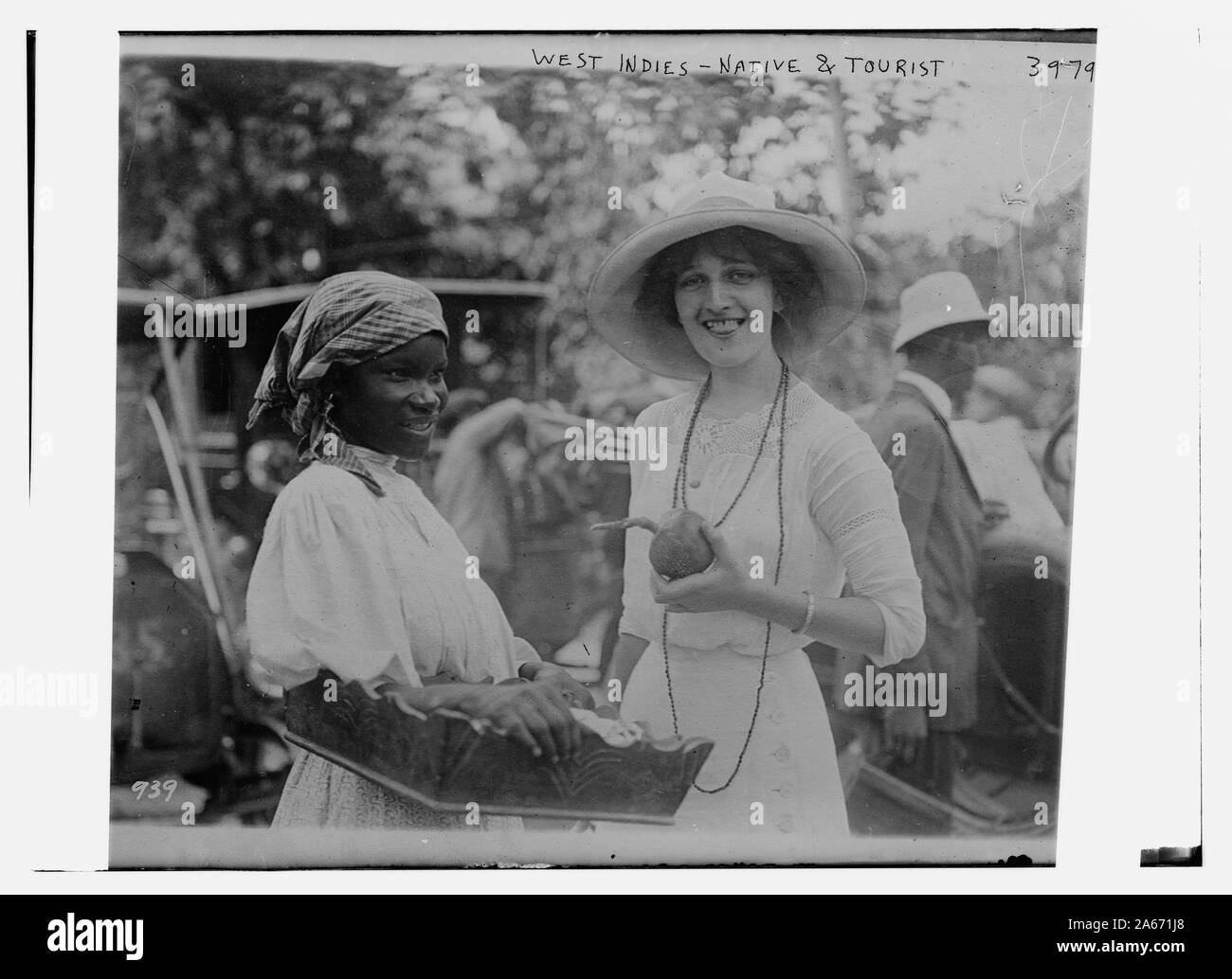 West Indies -- native & tourist Stock Photo - Alamy