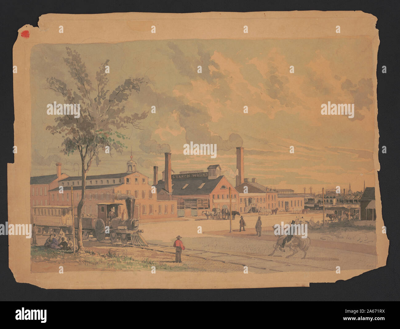 West Philadela. starch works Stock Photo - Alamy