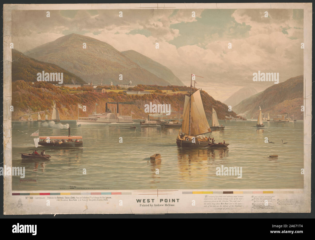 West Point / Andrew Melrose ; painted by Andrew Melrose Stock Photo - Alamy