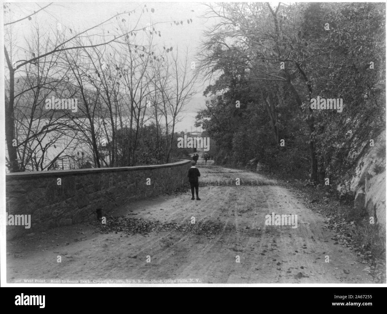 West Point. Road to South Dock Stock Photo - Alamy