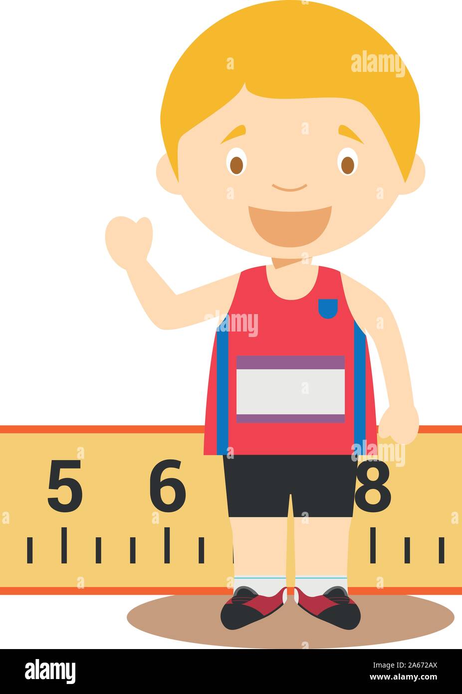 Sports cartoon vector illustrations: Long Jump Stock Vector Image & Art ...