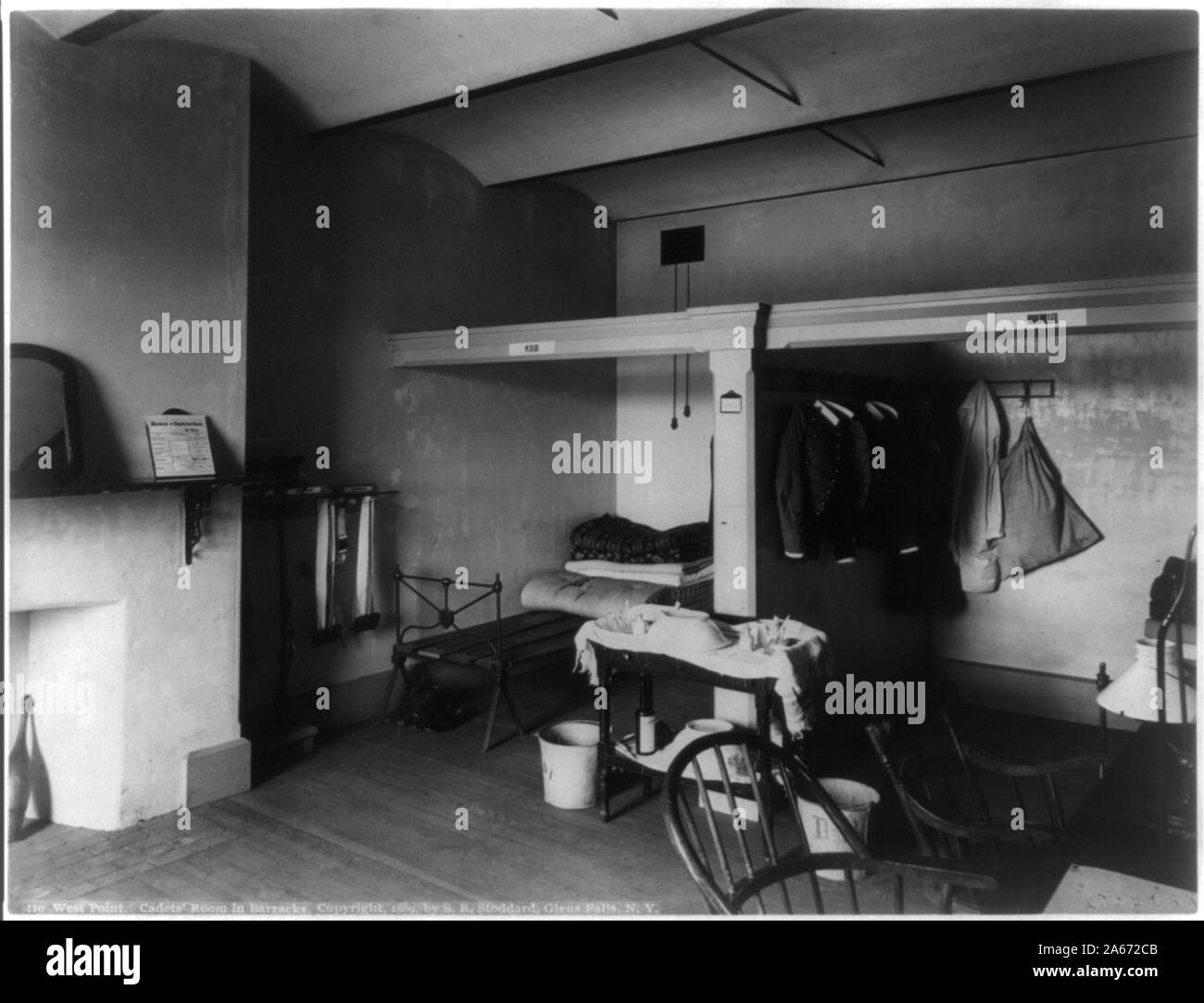 West Point: Cadets' room in barracks Stock Photo - Alamy