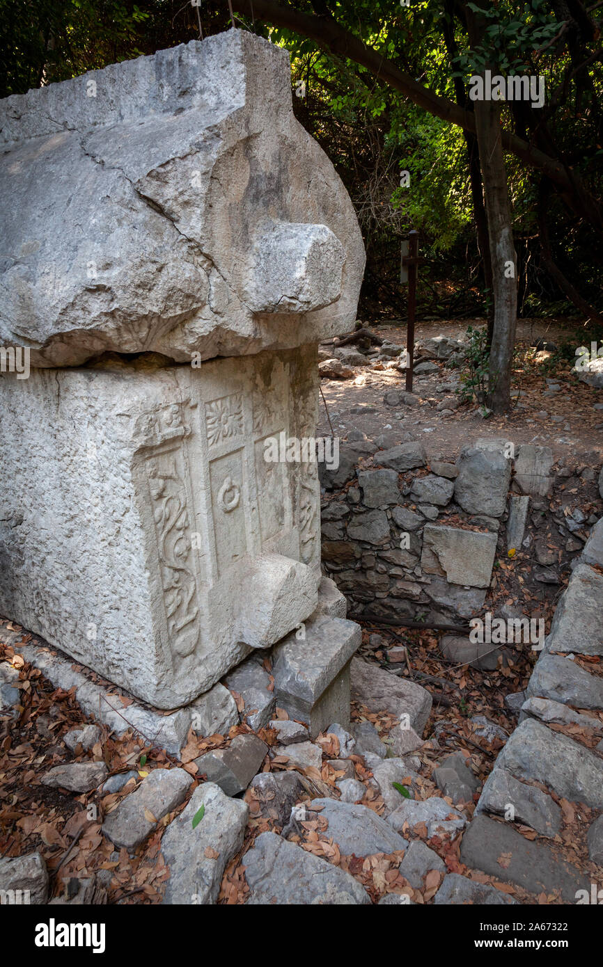 The ruins of the ancient city of Olympos in Turkey Stock Photo - Alamy