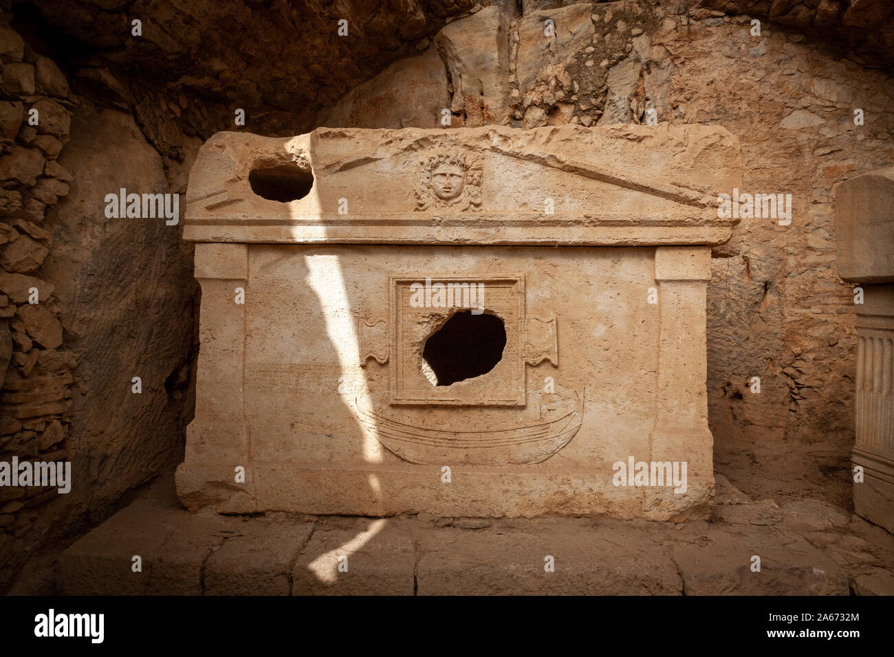 The ruins of the ancient city of Olympos in Turkey Stock Photo - Alamy