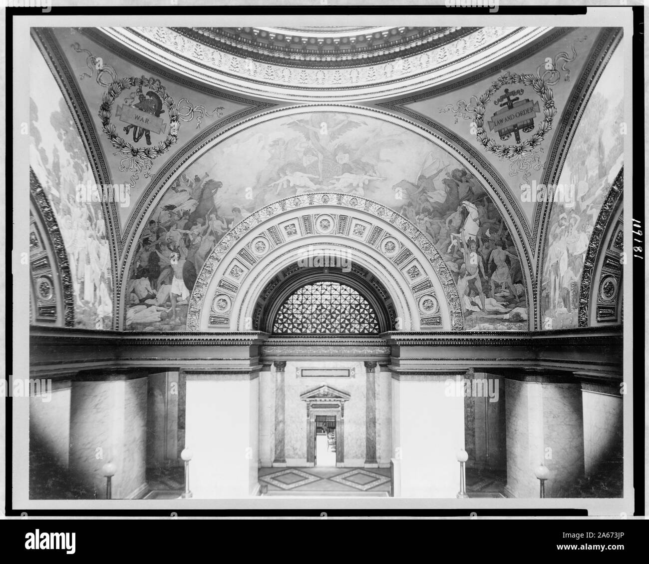 West side of courthouse rotunda, Fort Wayne, Indiana Stock Photo - Alamy