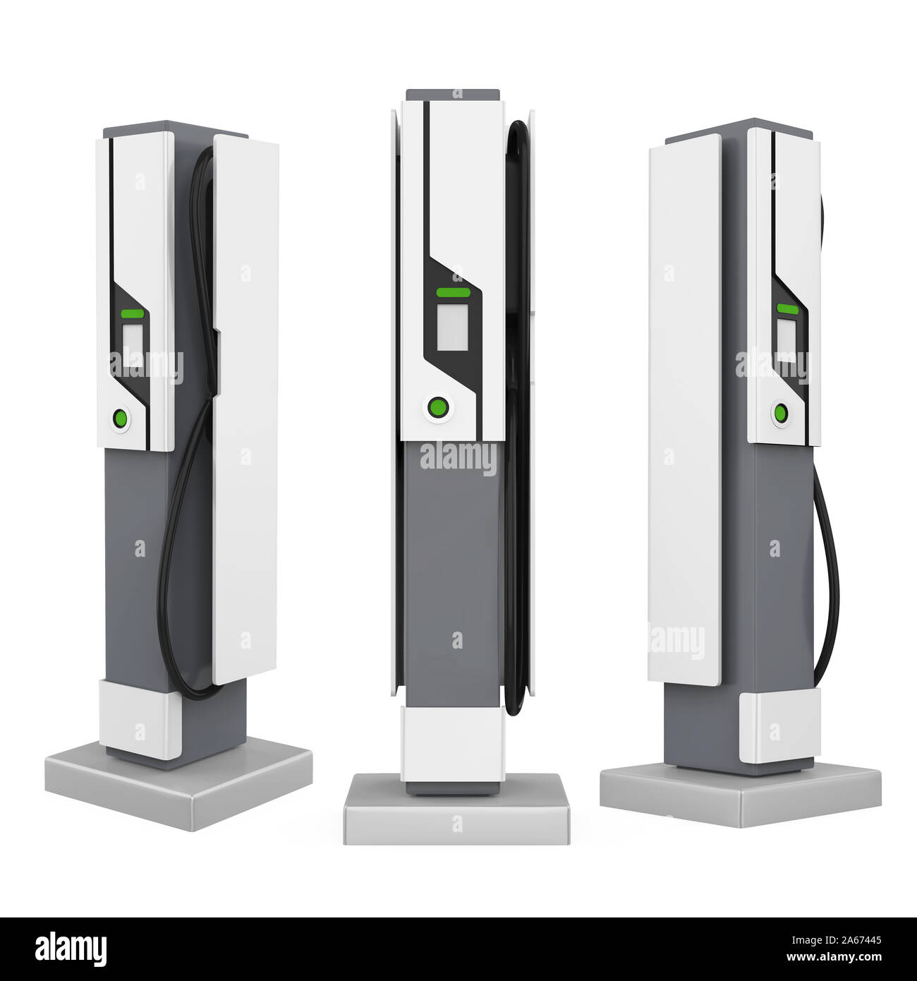 Charging station for electric vehicle Cut Out Stock Images & Pictures ...