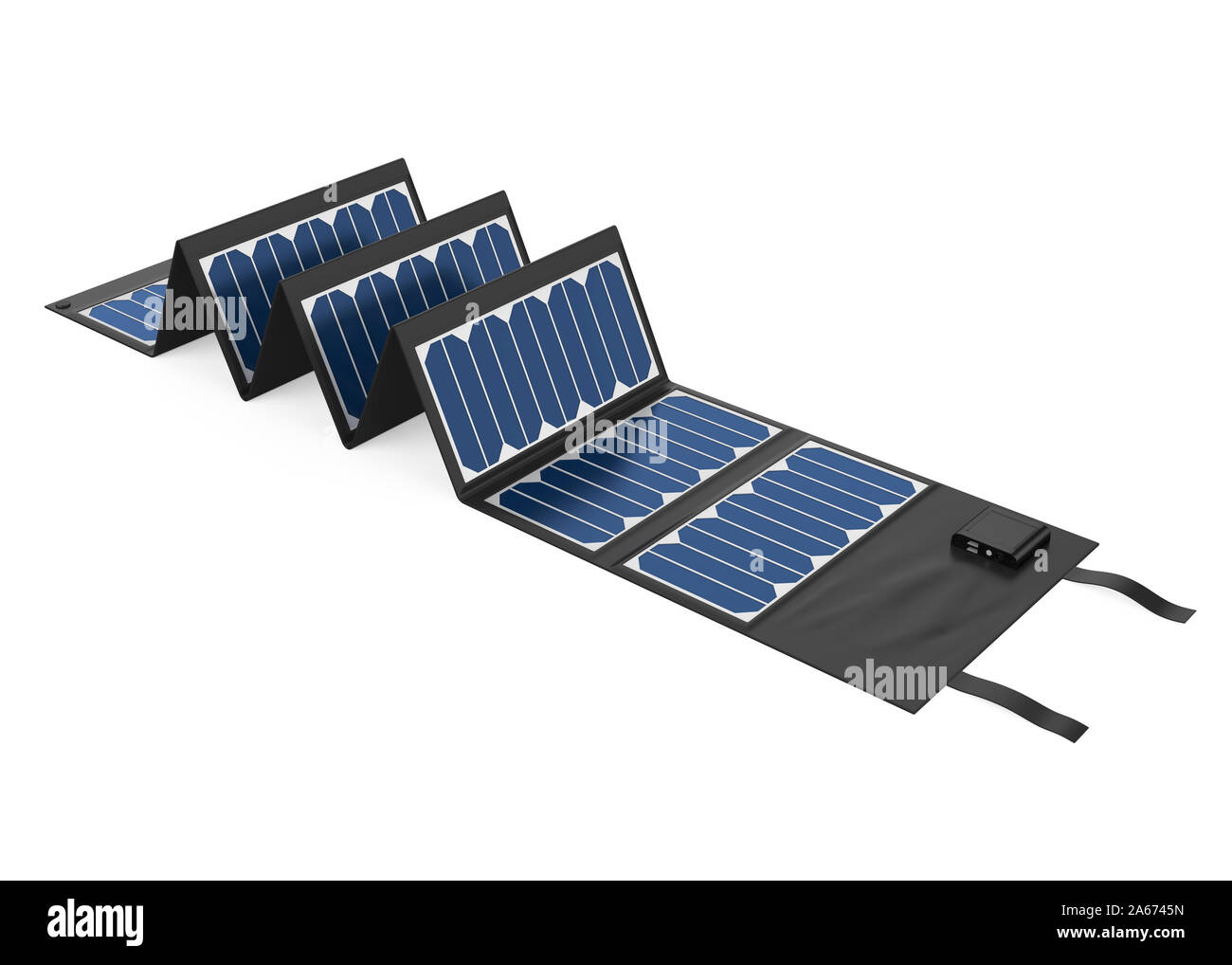 Portable Solar Panel Isolated Stock Photo - Alamy