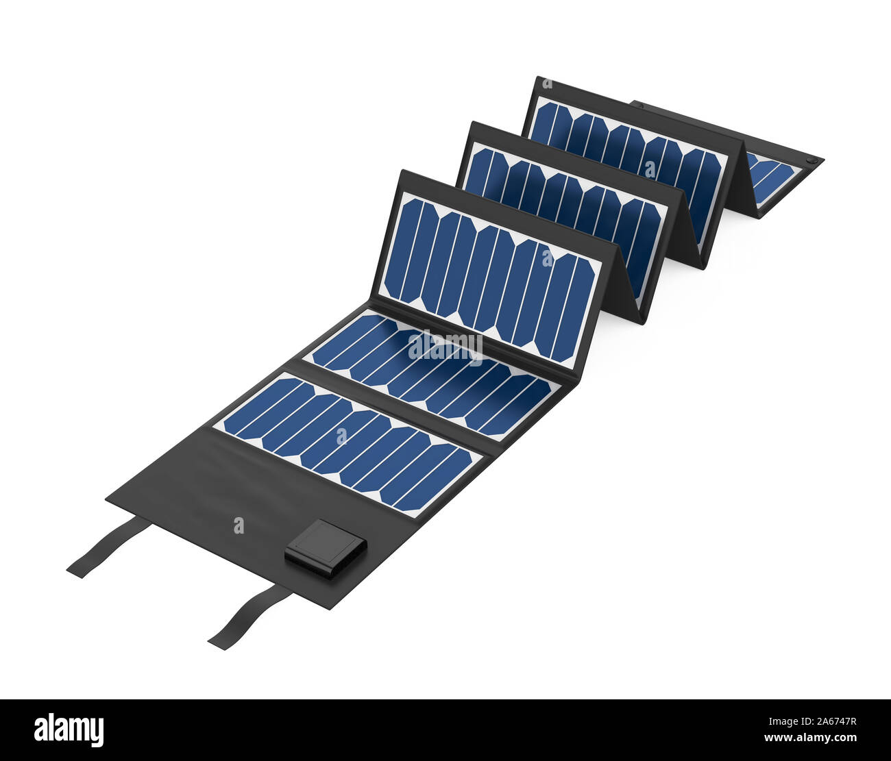 Portable Solar Panel Isolated Stock Photo - Alamy