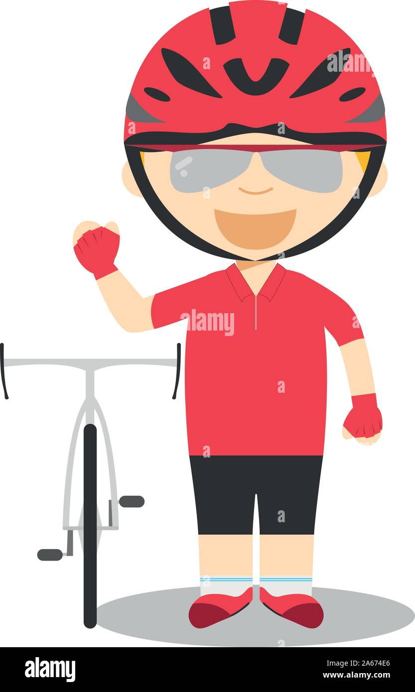 Sports cartoon vector illustrations: Road Cycling Stock Vector Image ...