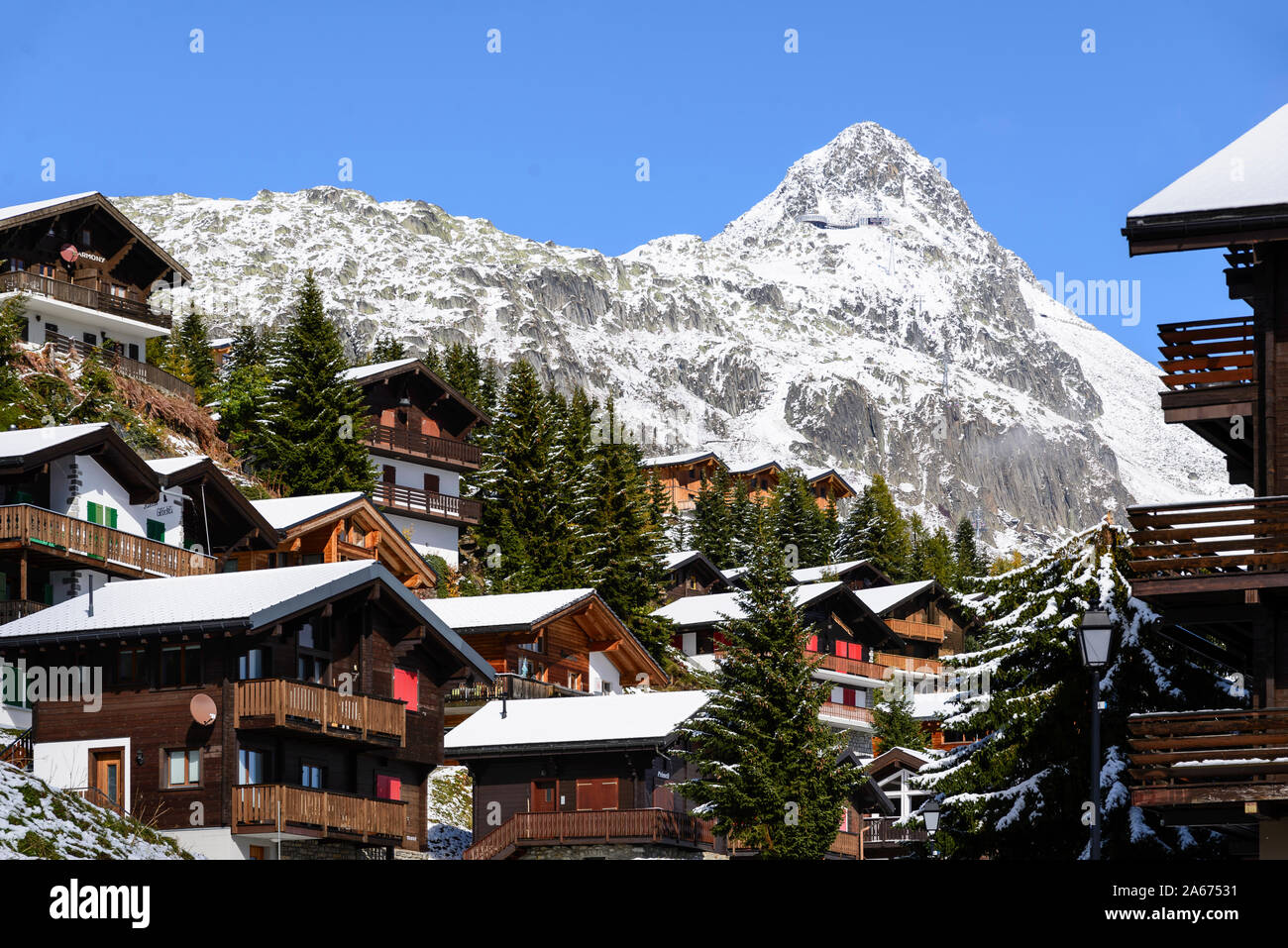 Bettmeralp in den Berner Alpen, Wallis, Schweiz, Europa Stock Photo - Alamy