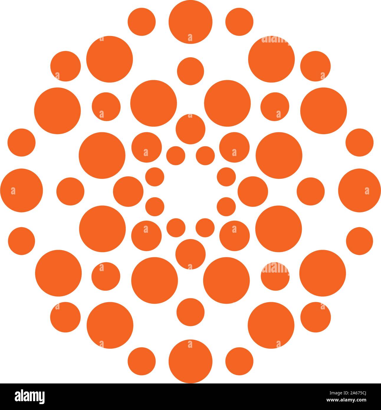 Unusual isolated orange emblem. Network symbol. Warm emblem. Virus icon ...