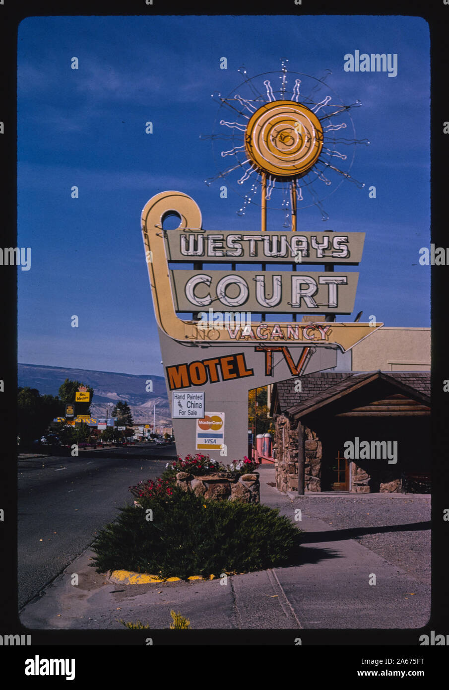 Westways Court sign, Delta, Colorado Stock Photo - Alamy