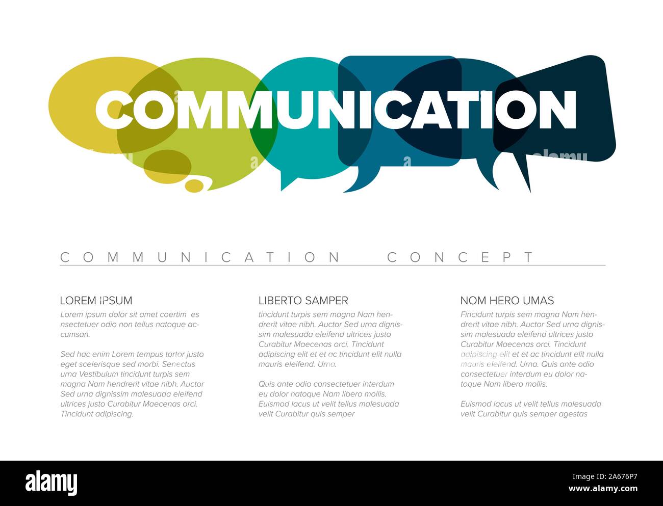 Vector abstract Communication concept illustration Stock Vector Image ...