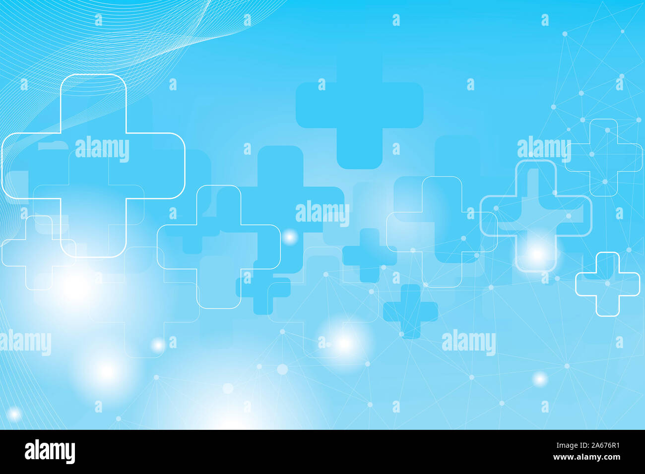 Geometry, positive and hexagon symbols Medical concept background Stock ...