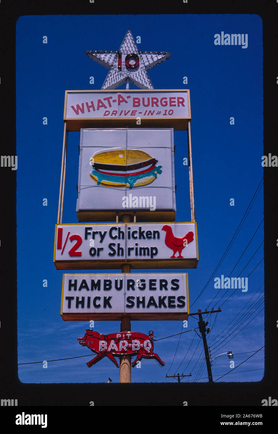 What-A-Burger sign, Kannapolis, North Carolina Stock Photo - Alamy