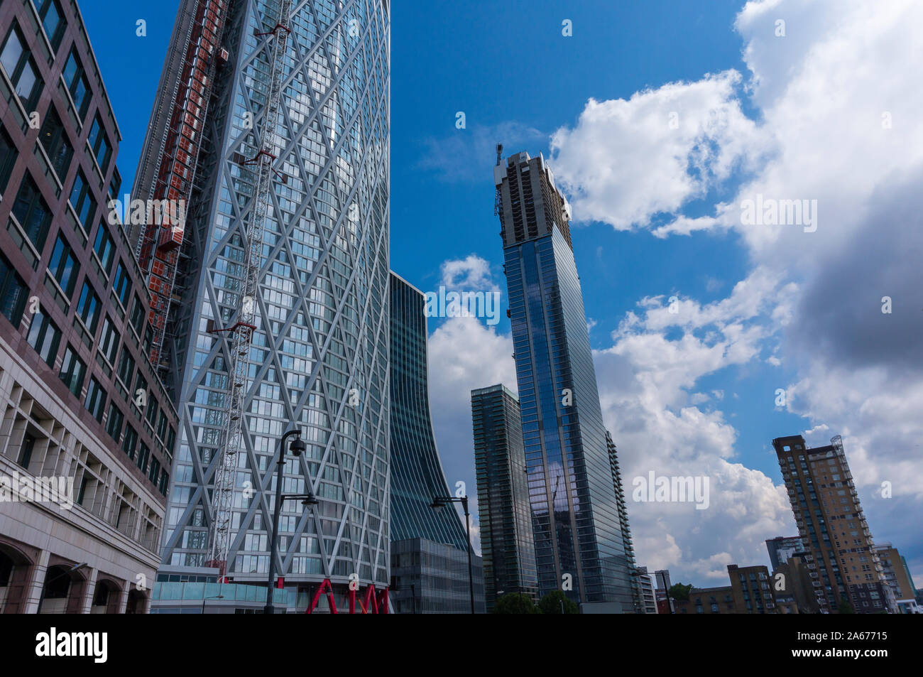 Canary Wharf Skyscrapers. Skyscrapers in Canary Wharf, a major ...