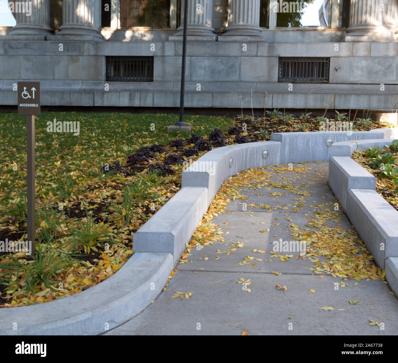 Wheelchair ramp at Minneapolis Federal Building, Minneapolis, Minnesota ...
