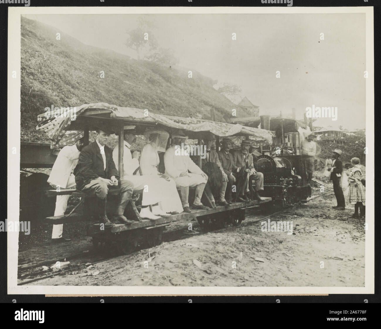 When President Theodore Roosevelt visited Panama Canal in 1906 Stock ...