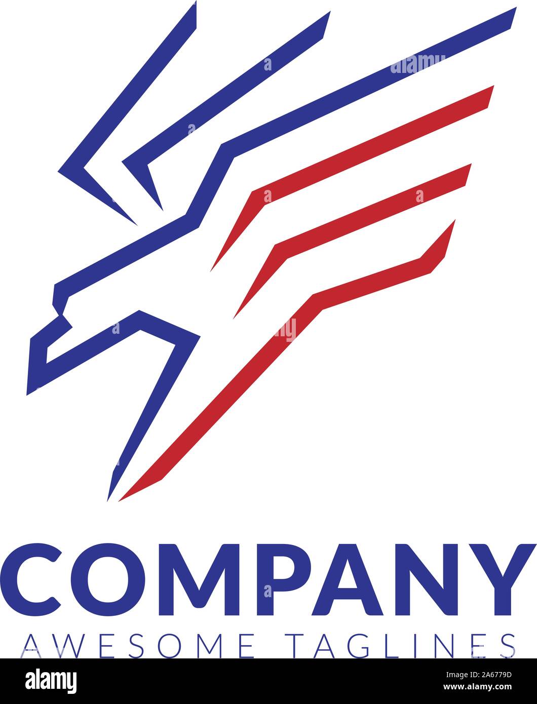 Flying Hawk logo design Template, Eagle mascot graphic, bald eagle ...