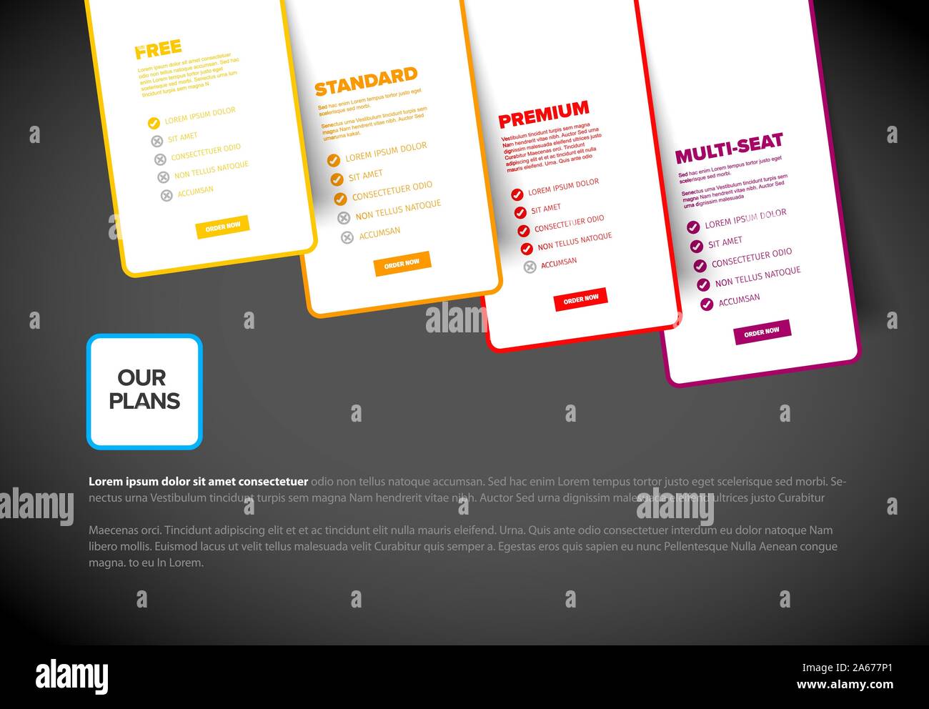 Lists features Stock Vector Images - Alamy