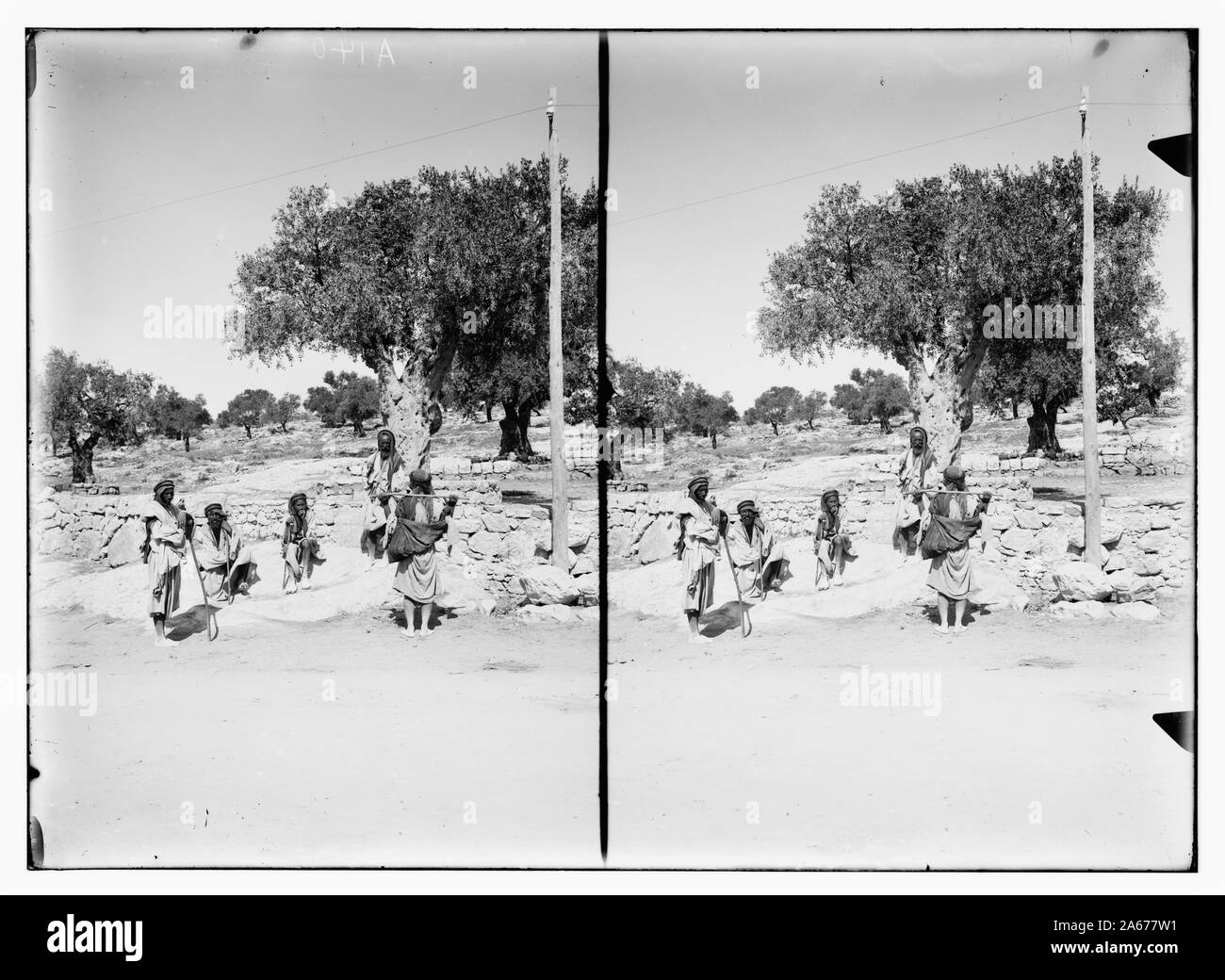 Where Elijah rested, Valley of Jehosaphat Stock Photo - Alamy