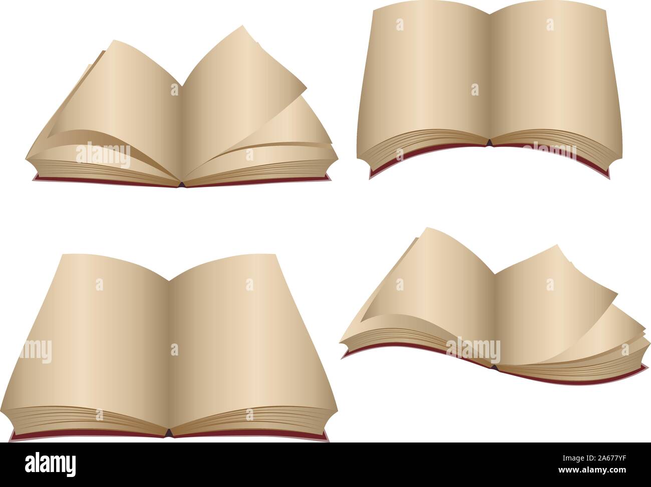 Old books open Stock Vector Images - Alamy