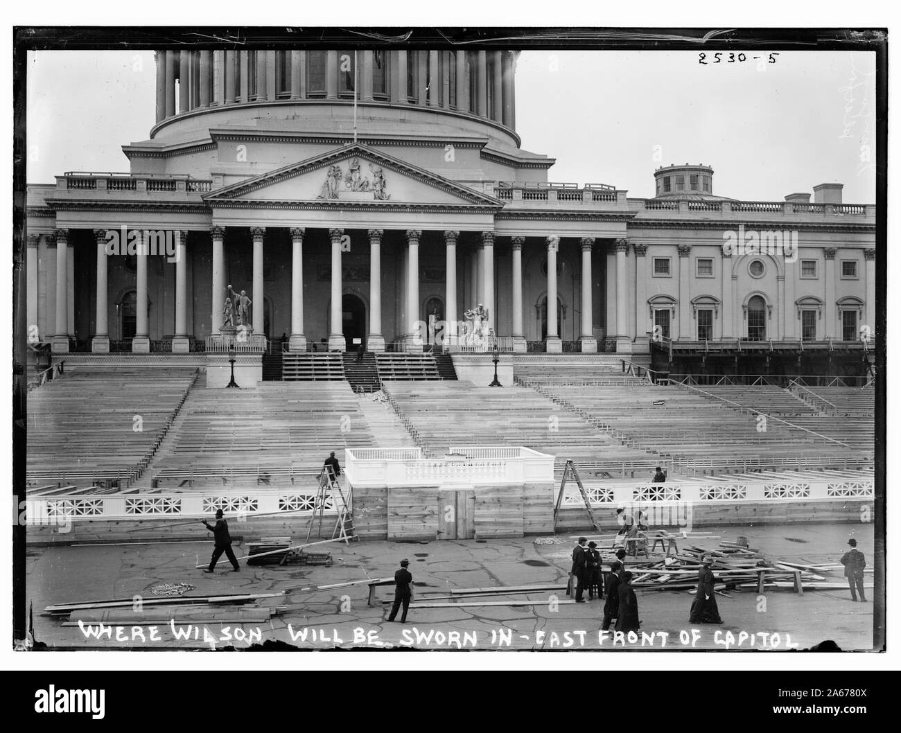 Where Wilson will be sworn in, East Front of Capitol Stock Photo - Alamy