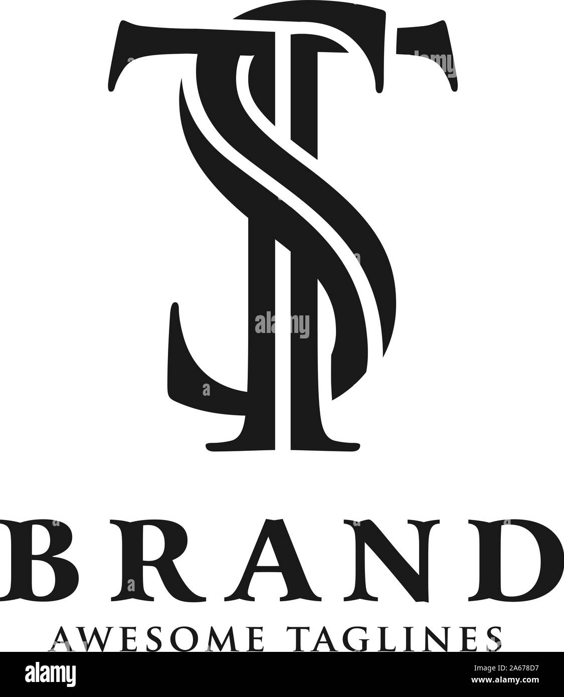 Letter s wedding logo Cut Out Stock Images & Pictures - Alamy