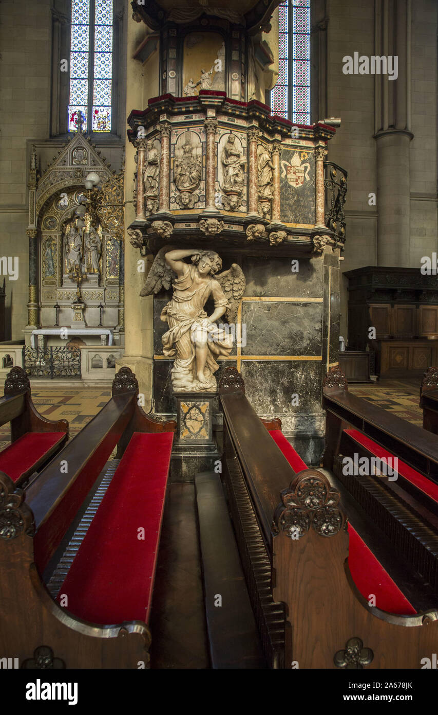 Interior of the old church Stock Photo - Alamy