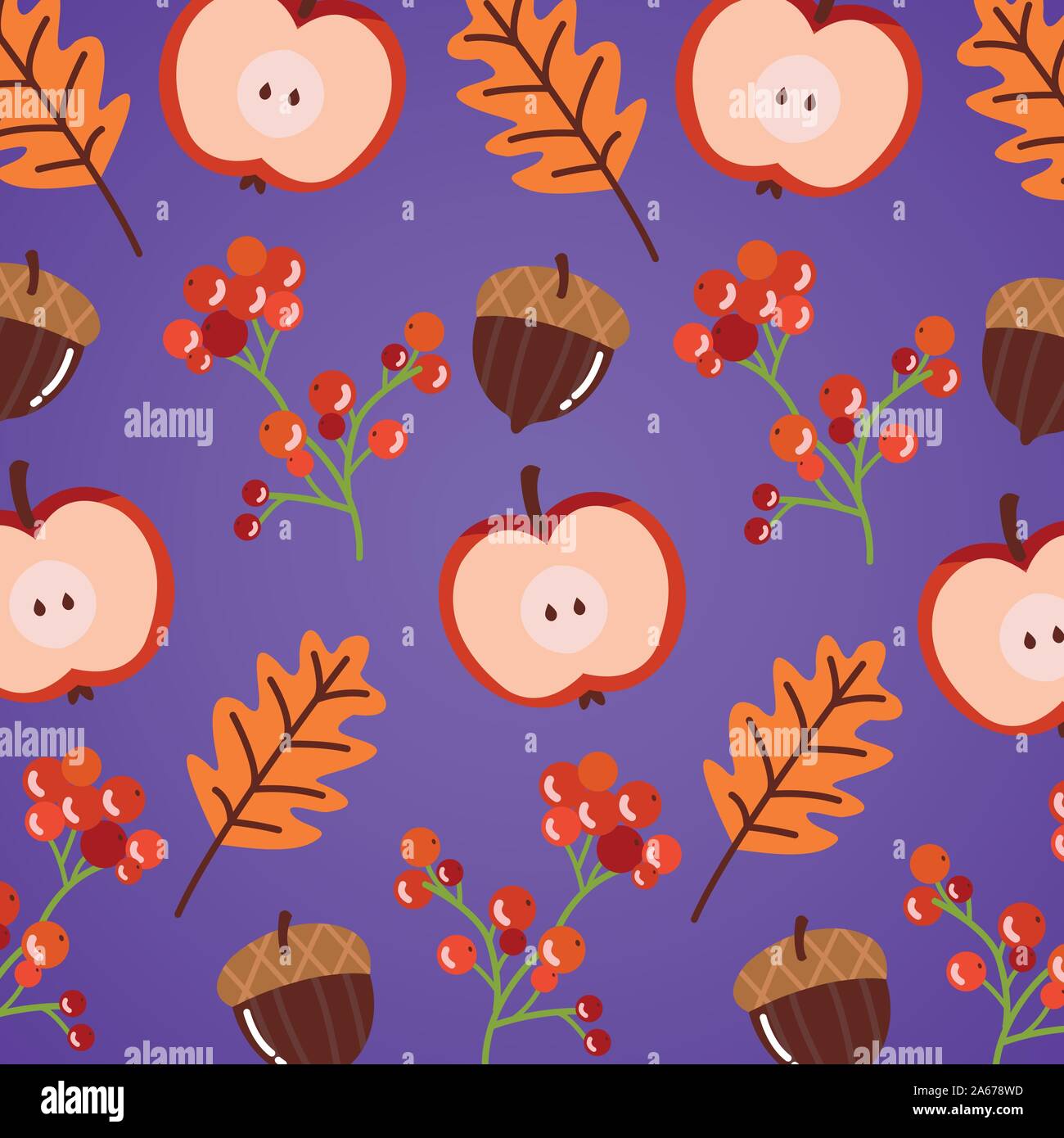 autumn season fruits pattern icons Stock Vector Image & Art - Alamy