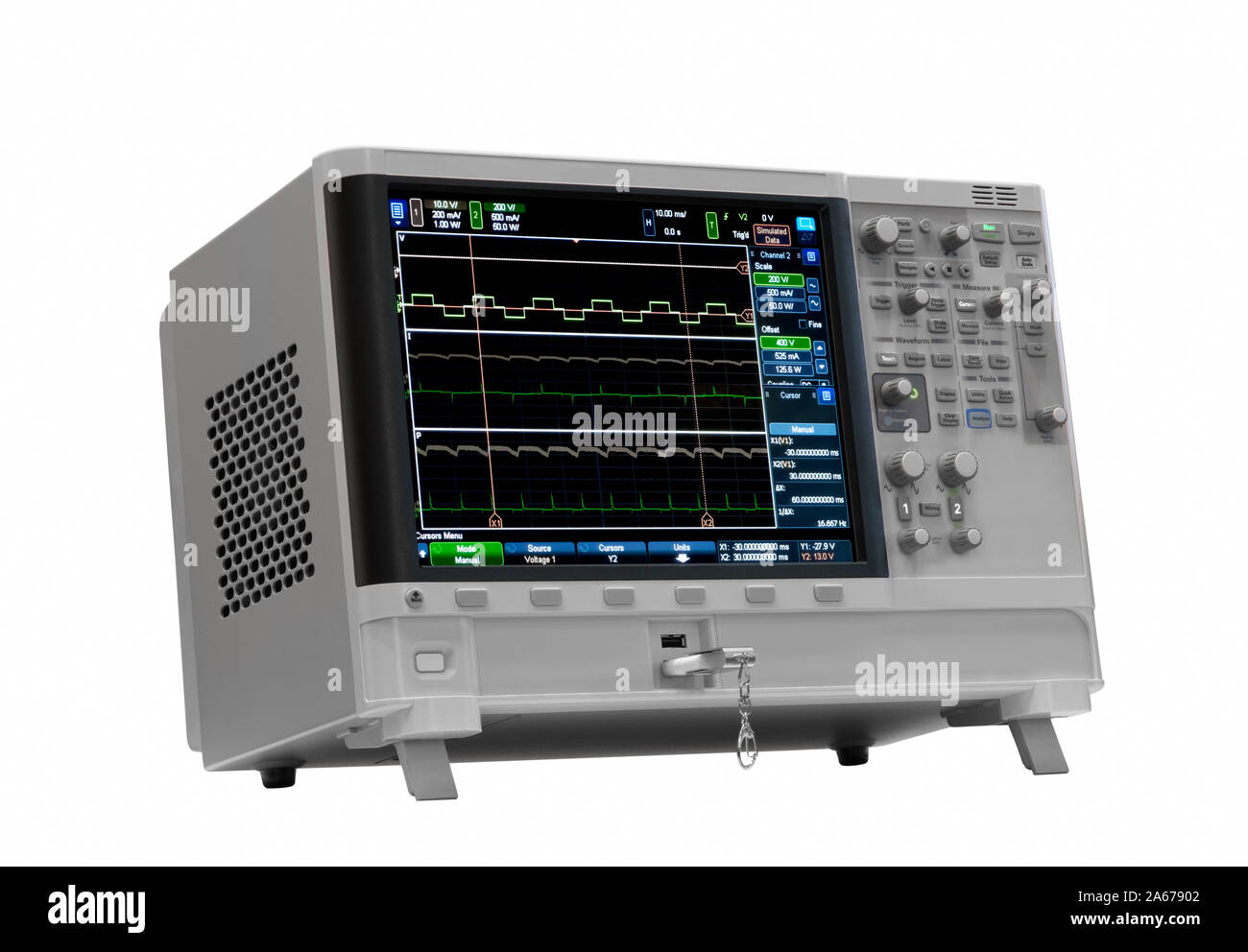 Measuring instrument in the laboratory. Measurement and data collection ...