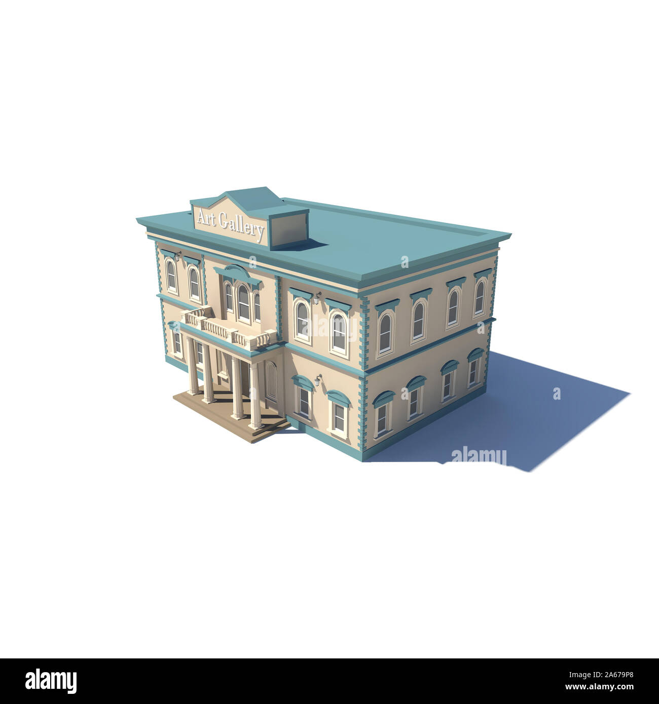 Art gallery modern building Cut Out Stock Images & Pictures - Alamy