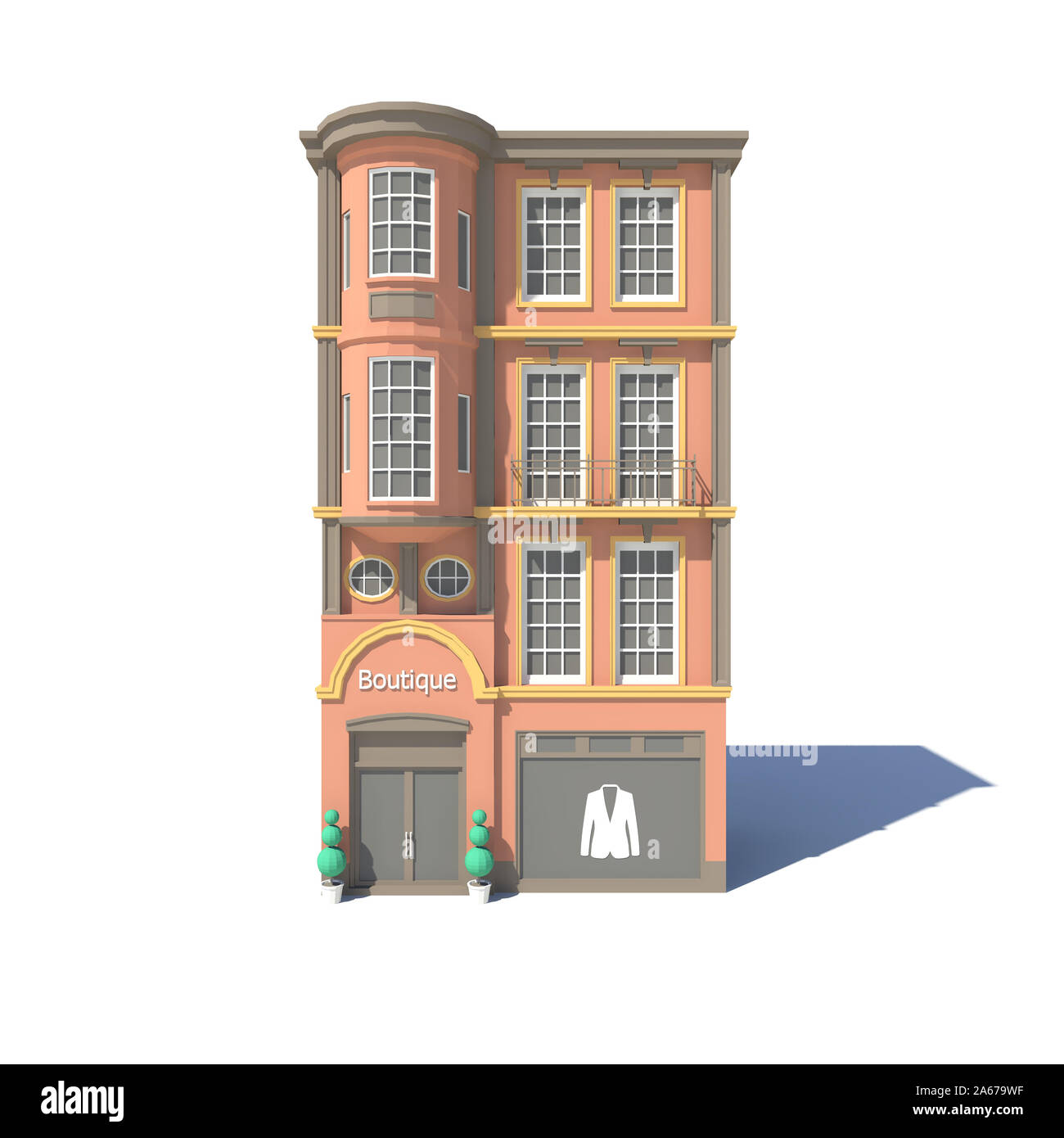 3d office building layout Cut Out Stock Images & Pictures - Alamy