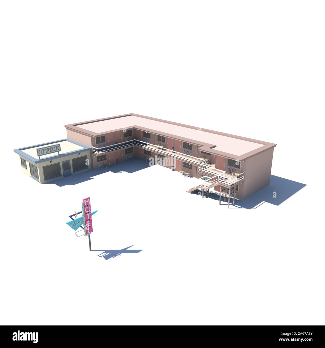 3d office building layout Cut Out Stock Images & Pictures - Alamy