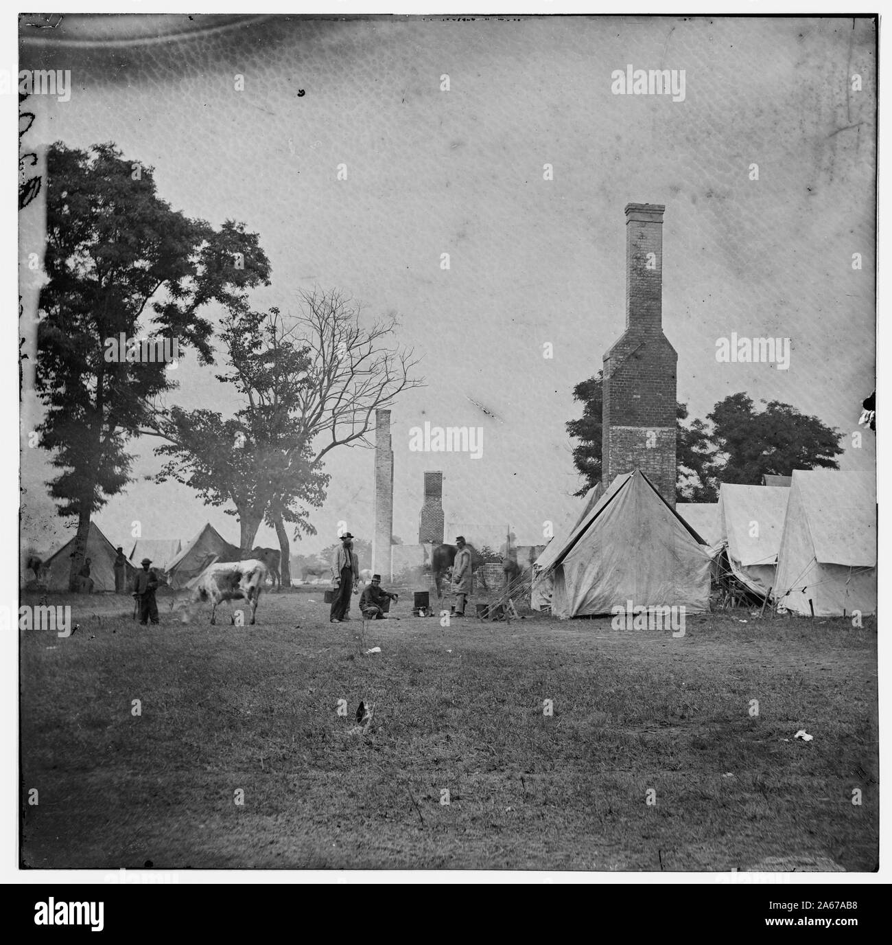 White House Landing, Va. Ruins of the White House, burnt during the ...