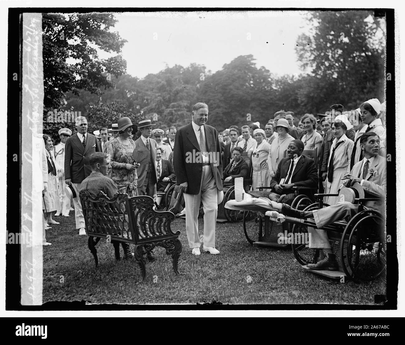 White House Reception to Veterans, 6/27/29 Stock Photo - Alamy
