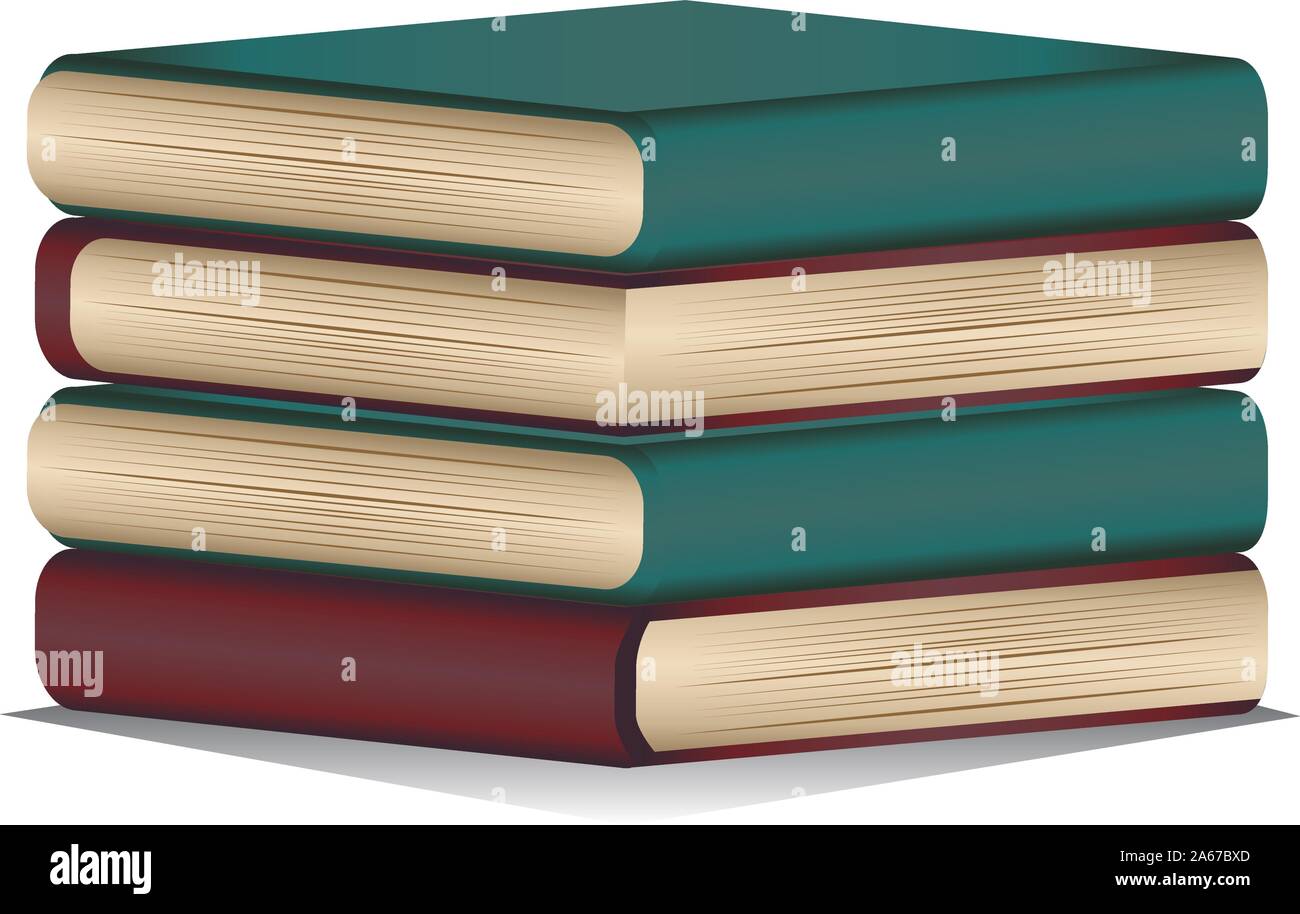 Cartoon stack of colorful books, pile of books Stock Vector Image & Art ...
