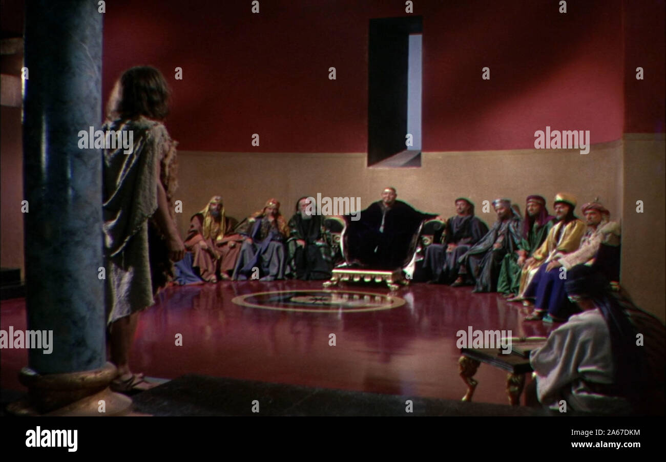 Los Angeles.CA.USA. Alan Badel (as John the Baptist) and Charles ...