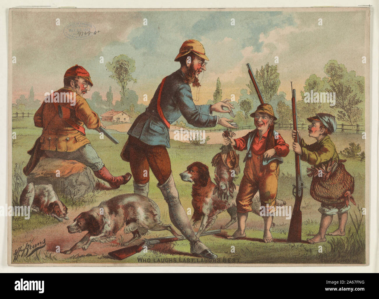 Who laughs last: laughs best Stock Photo - Alamy