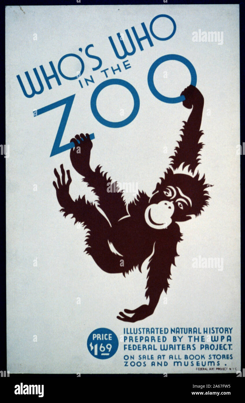 Who's who in the zoo Abstract: Poster advertising WPA Federal Writers ...