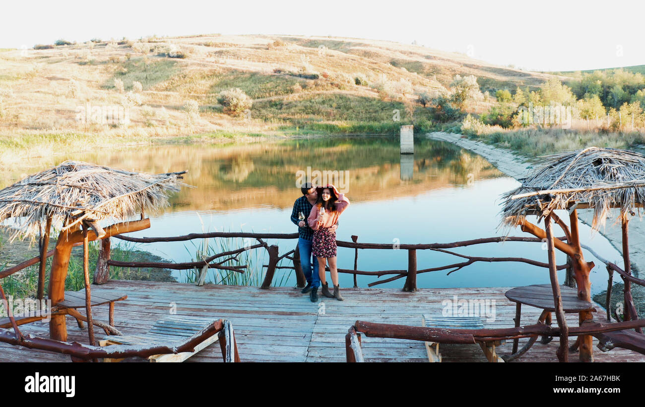 Man sitting on pontoon in hi-res stock photography and images - Alamy
