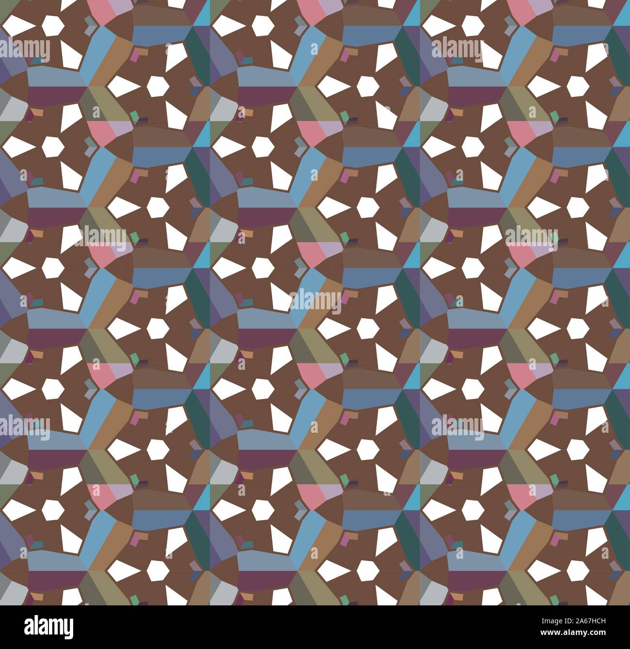 Seamless Vector Pattern Background Texture In Geometric Ornamental
