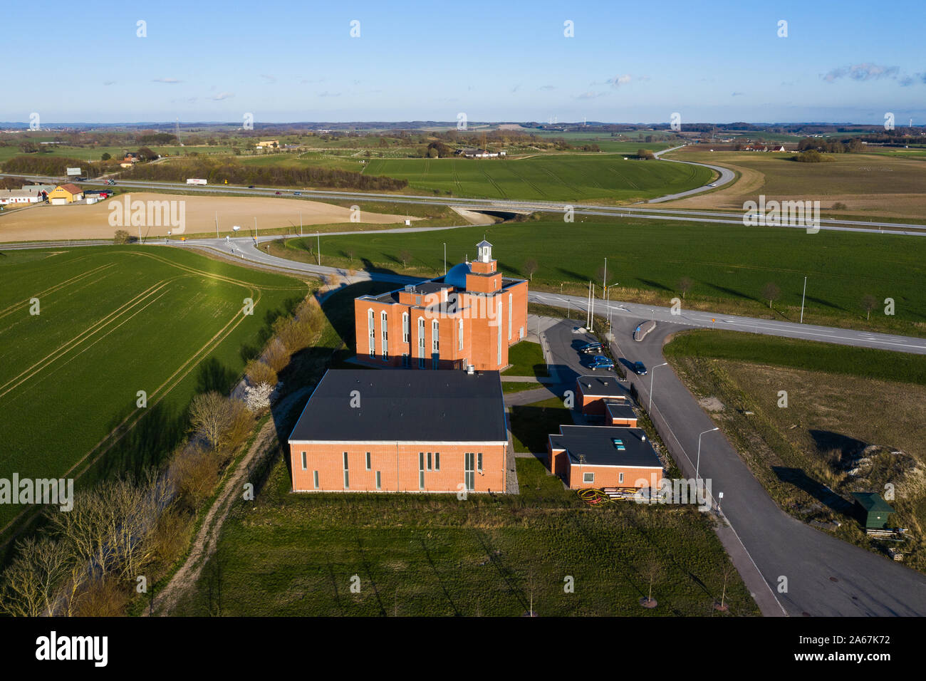 aerial view of islamic mosque Stock Photo - Alamy