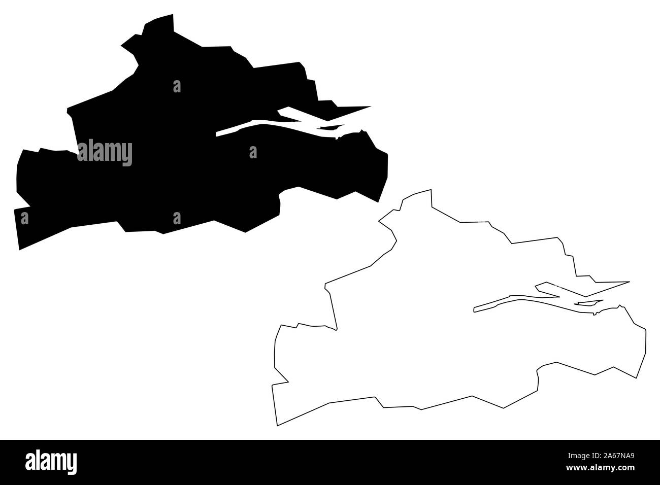 Cork City Council (Republic of Ireland, Counties of Ireland) map vector ...