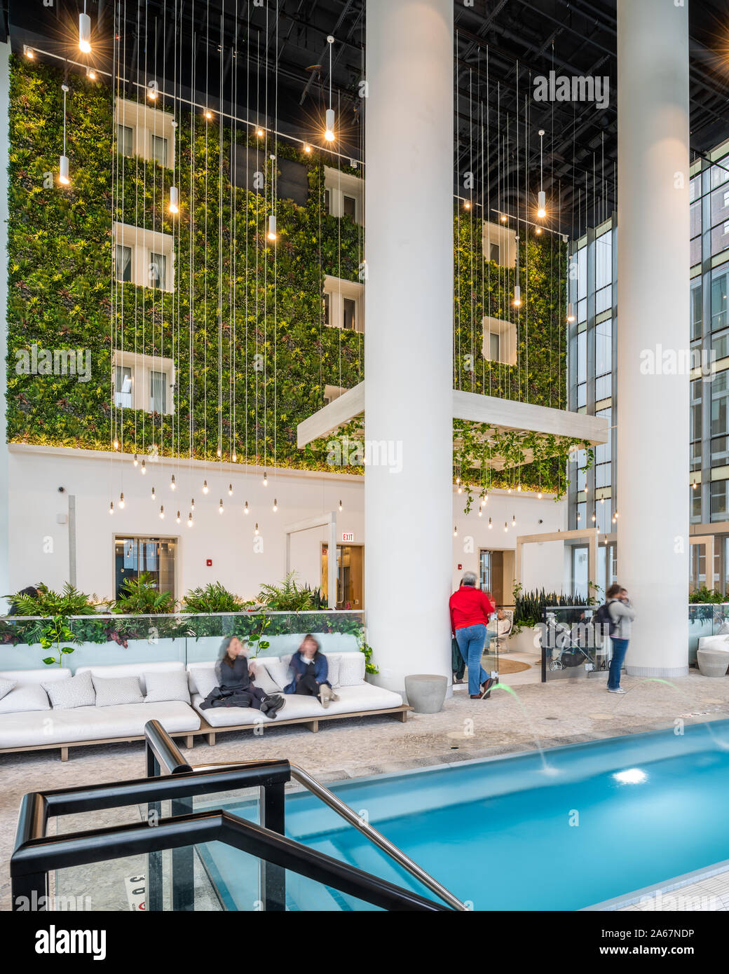 Rooftop terrace at Essex on the Park Stock Photo - Alamy